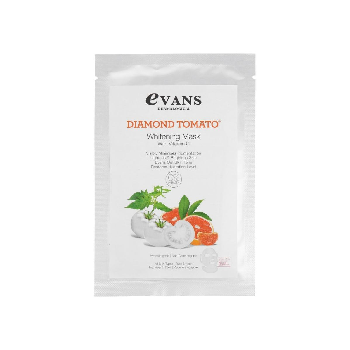 Diamond Tomato® Whitening Mask With Vitamin C – Evans Dermalogical